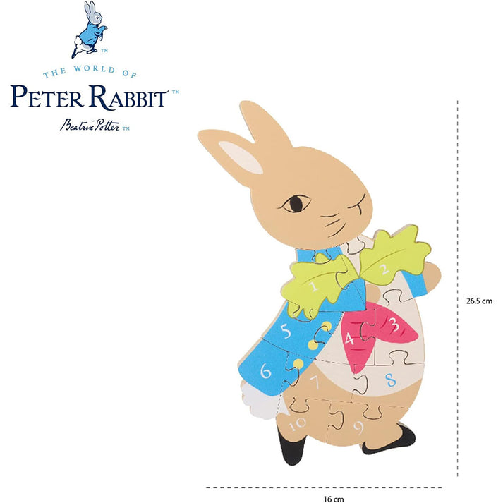 Peter Rabbit Number Puzzle - Educational Wooden Jigsaw Toy – Peter ...