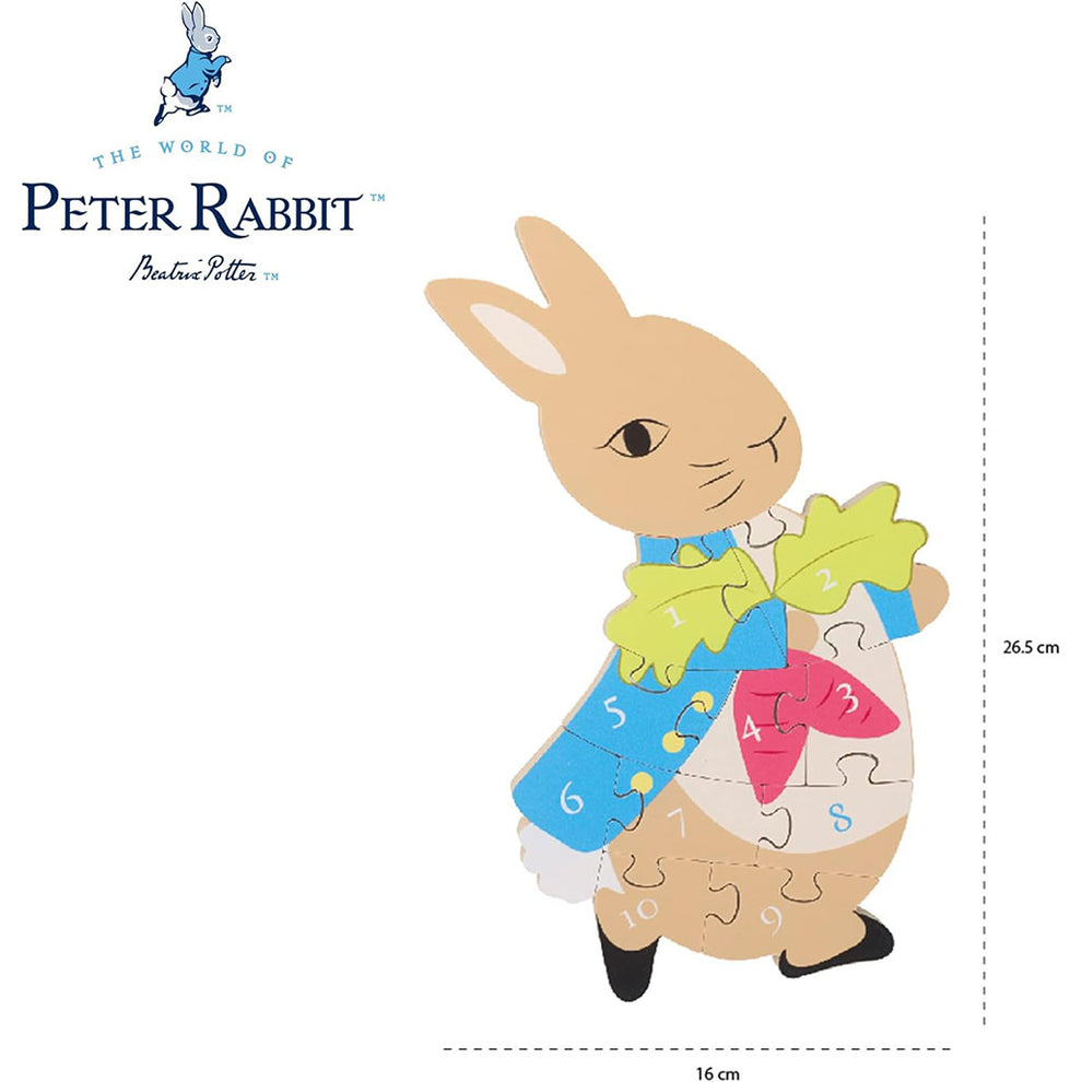 Peter Rabbit Number Puzzle - Educational Wooden Jigsaw Toy – Peter ...