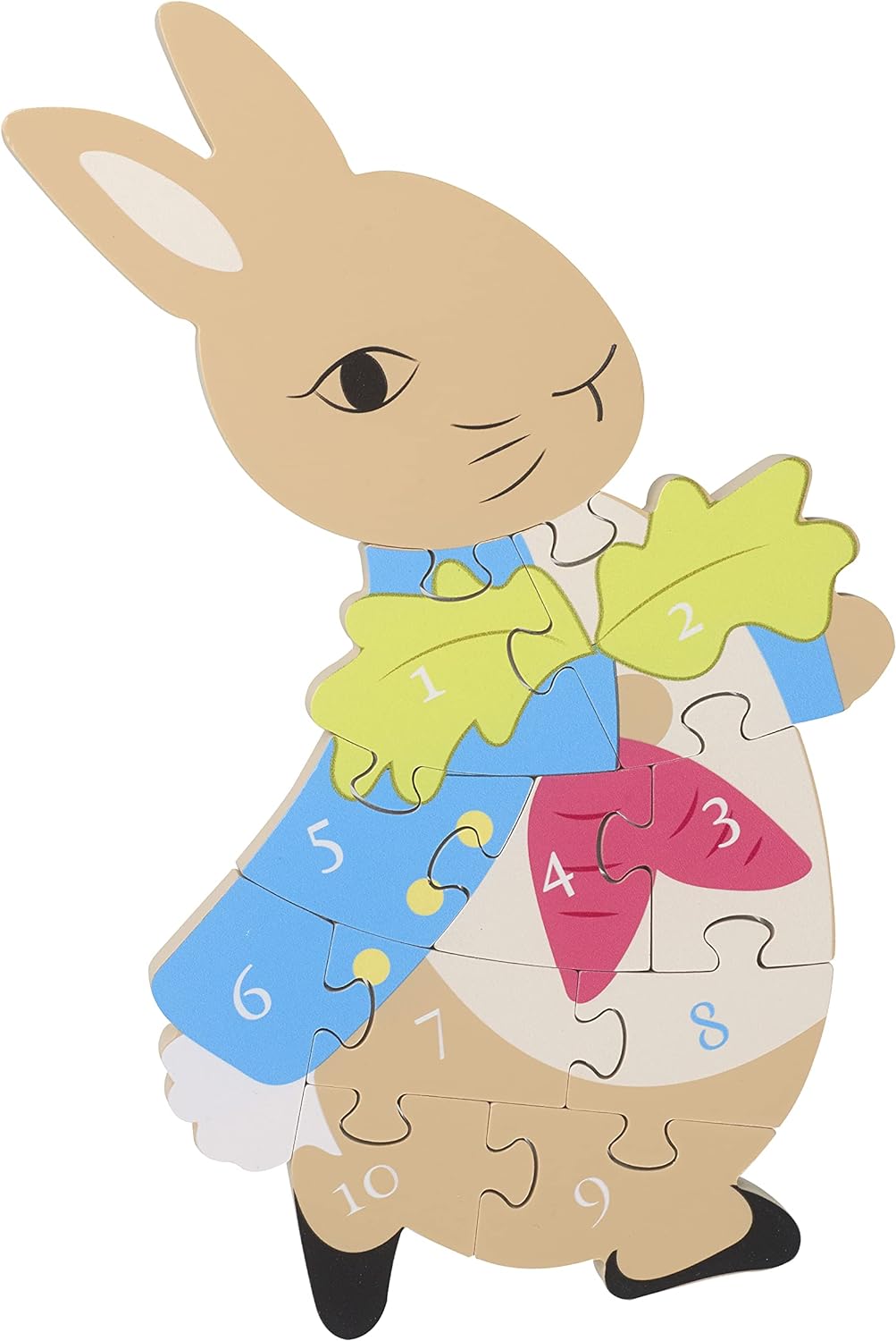 Peter Rabbit Number Puzzle - Educational Wooden Jigsaw Toy – Peter ...